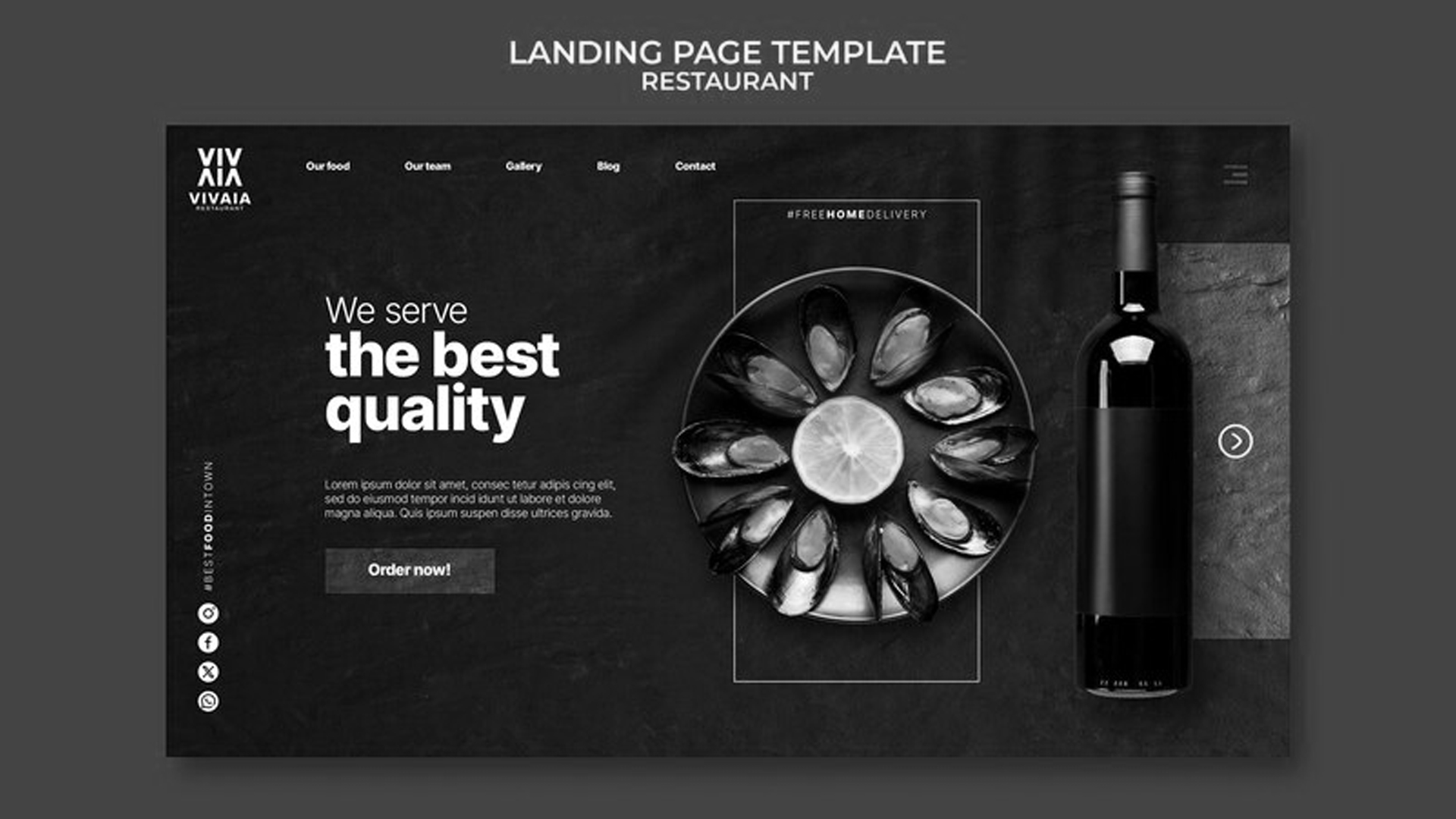 Catering services website design cost